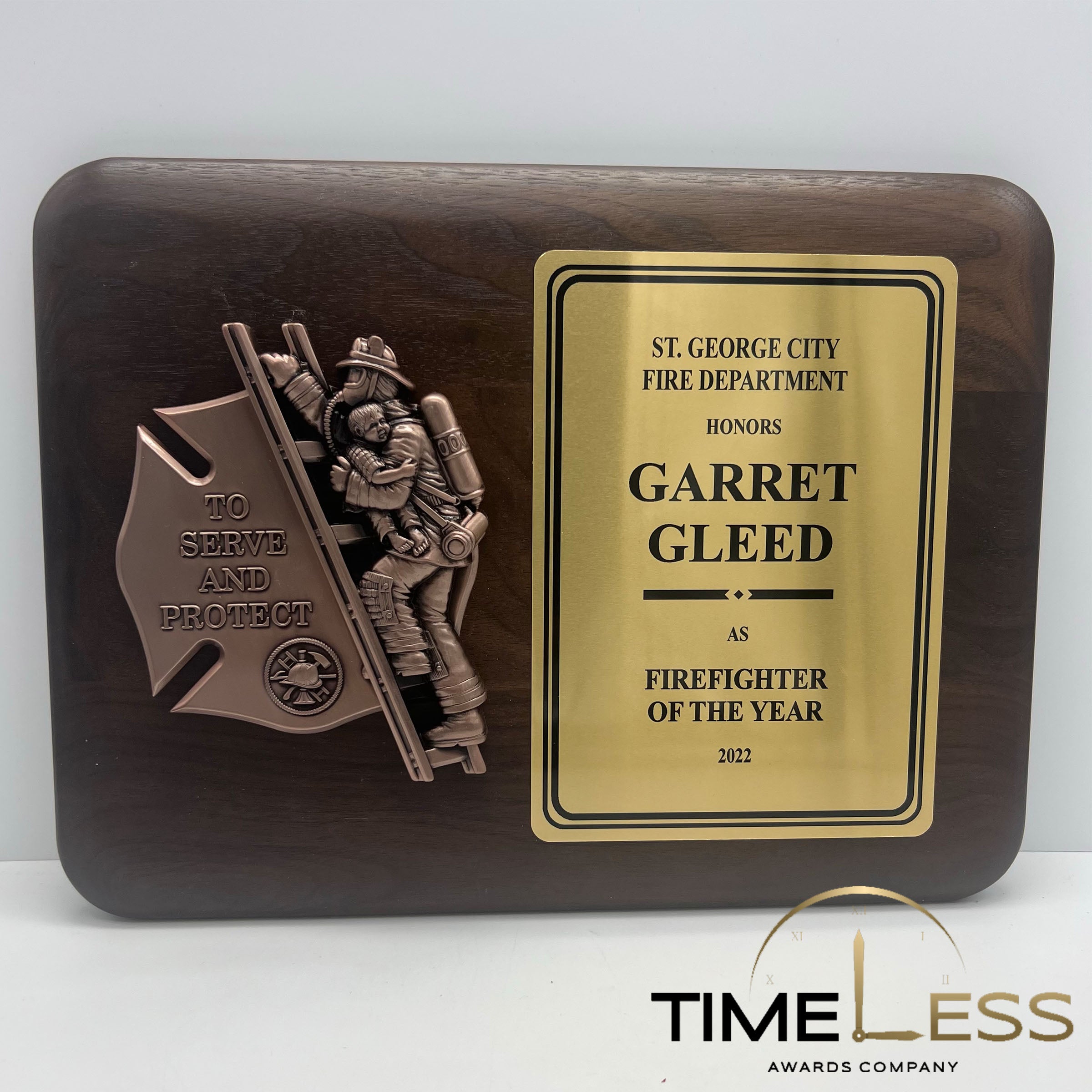 Genuine Walnut Plaque with Eliptical Edge Rounded Corners – Hooray! The ...
